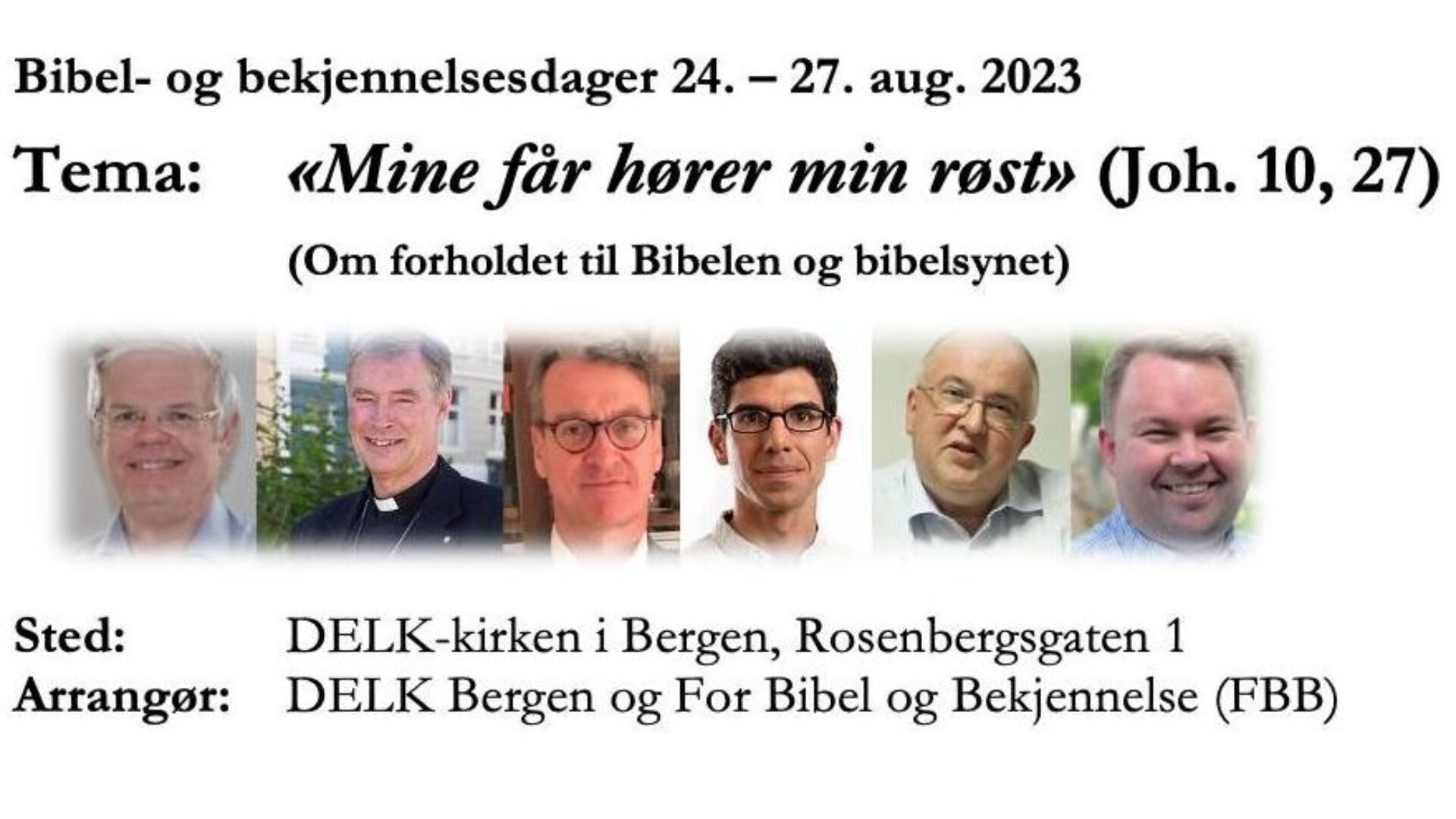 Bibel- og bekjennelsedager i august – DELK
